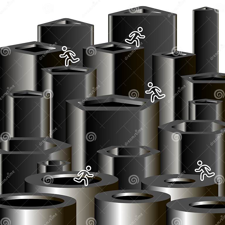 Transition, Conversion. Abstraction on a White Background Stock Vector ...