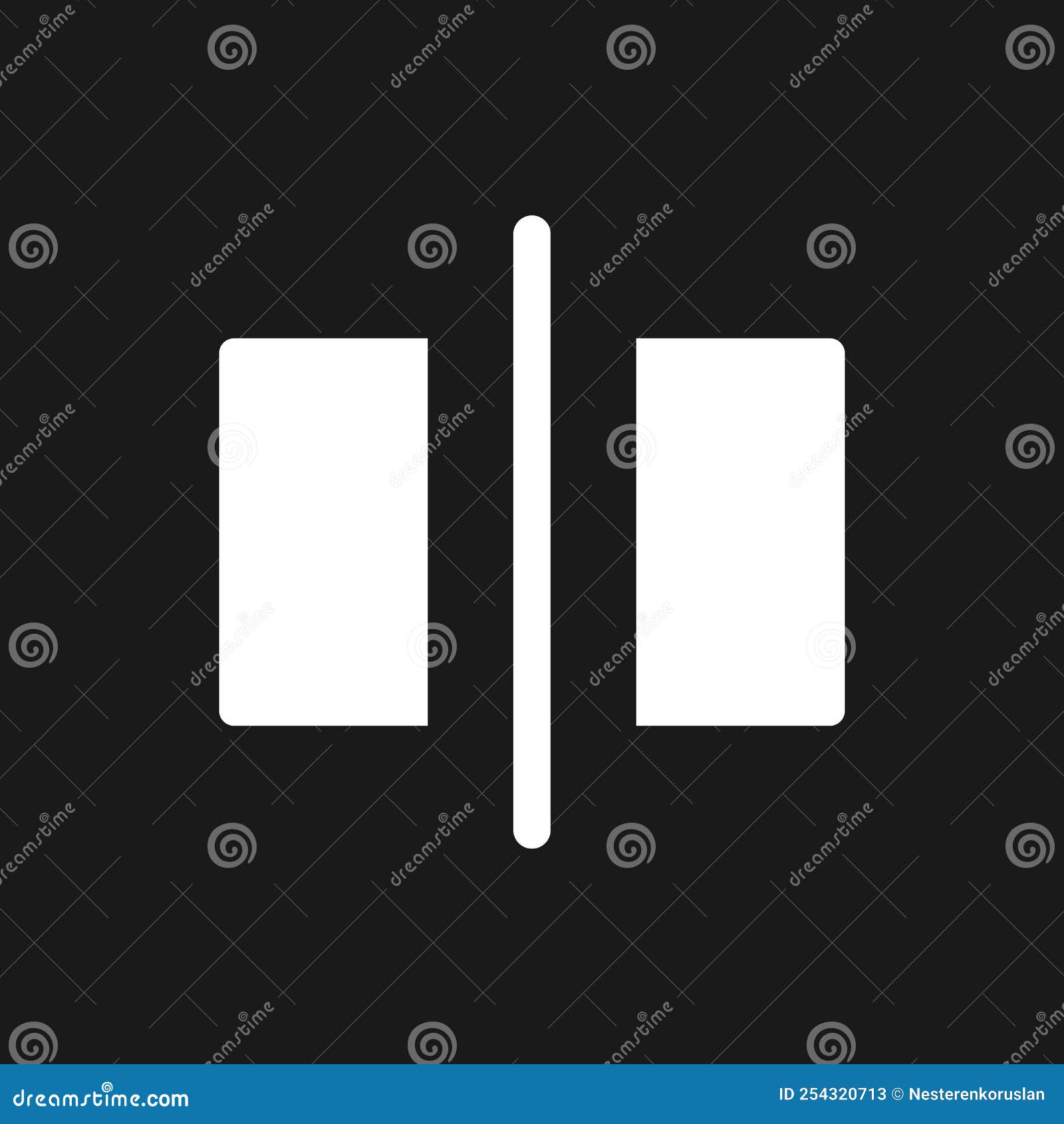 Transition Dark Mode Glyph Ui Icon Stock Vector - Illustration of ...