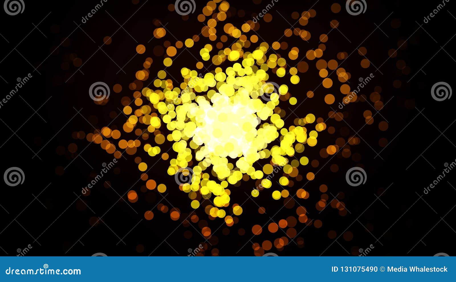 Transition of Hot Explosive Particles. Repeating Pattern of Particle ...