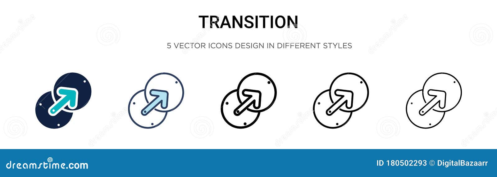 Transition Icon In Filled Thin Line Outline And Stroke Style Vector