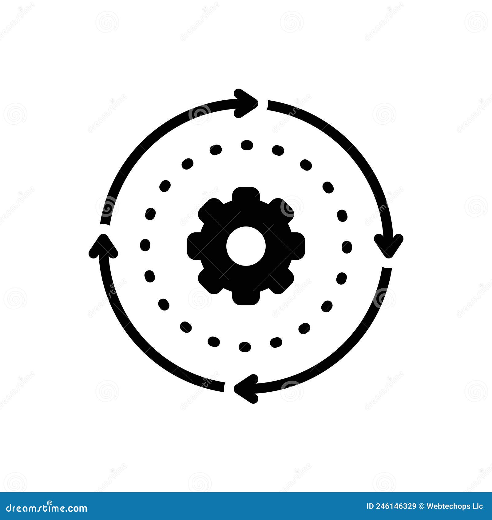 Black Solid Icon for Transition, Process and Change Stock Vector ...