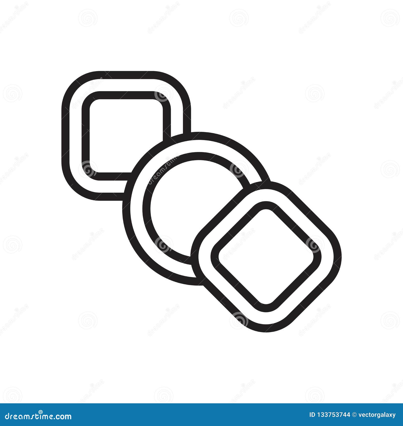 Transition Icon Vector Sign and Symbol Isolated on White Background ...