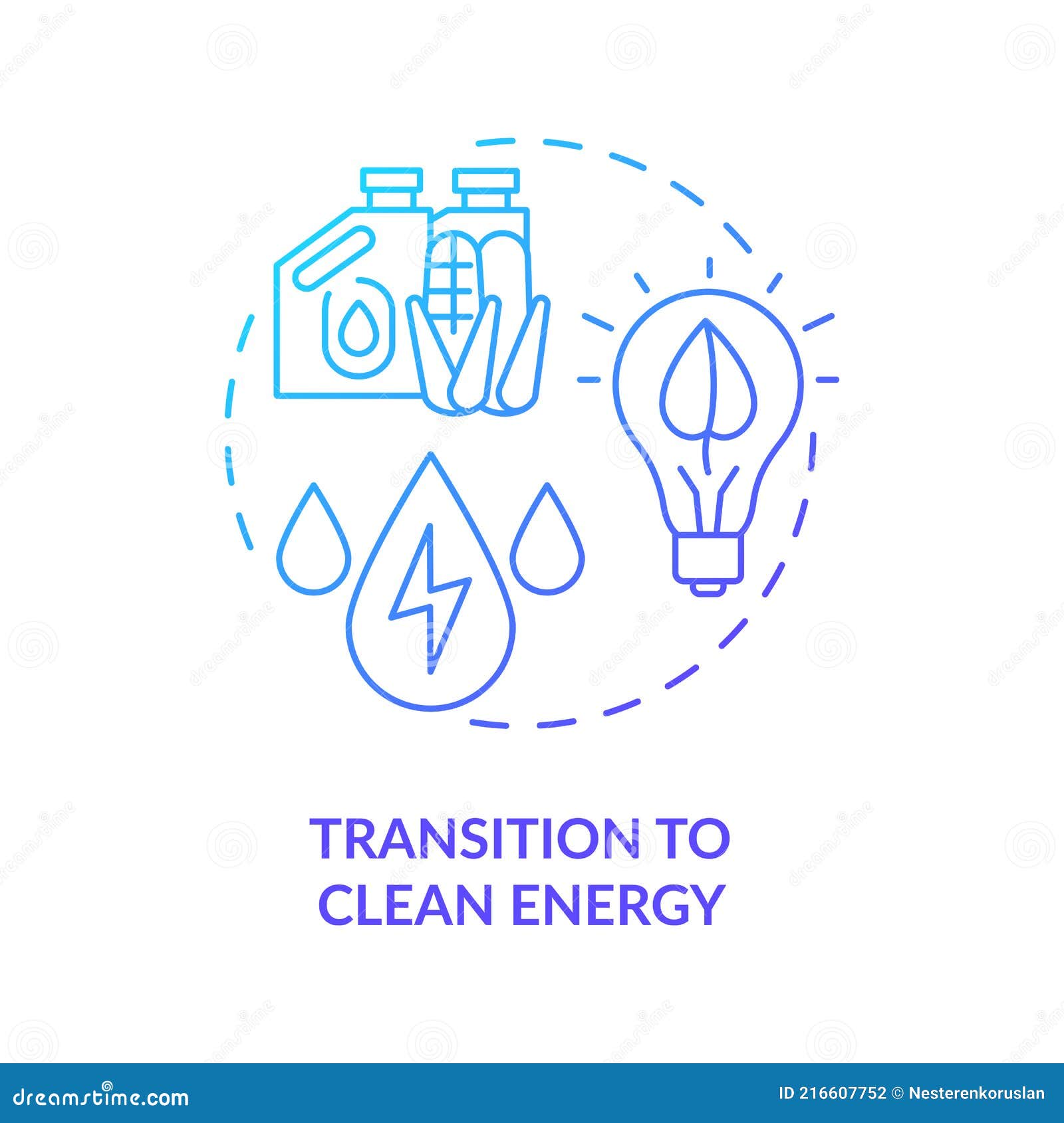 Transition To Clean Energy Concept Icon Stock Vector - Illustration of ... Transition To Clean Energy Concept Icon Stock Vector - Illustration of ...