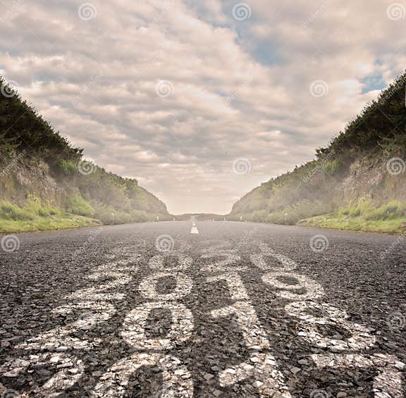 Transition between Year 2017 and Year 2018 Concept Stock Image - Image ...