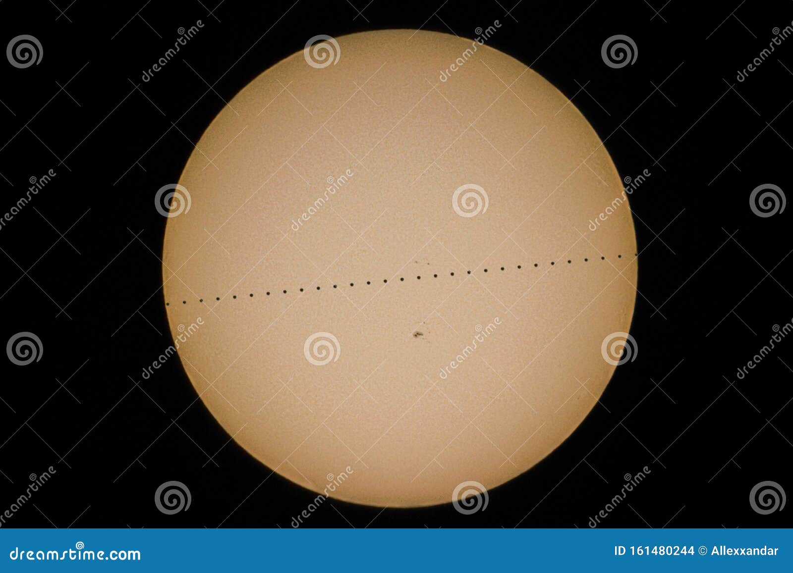Transits of Mercury, Mercury Transit in Front of the Sun Stock Photo ...