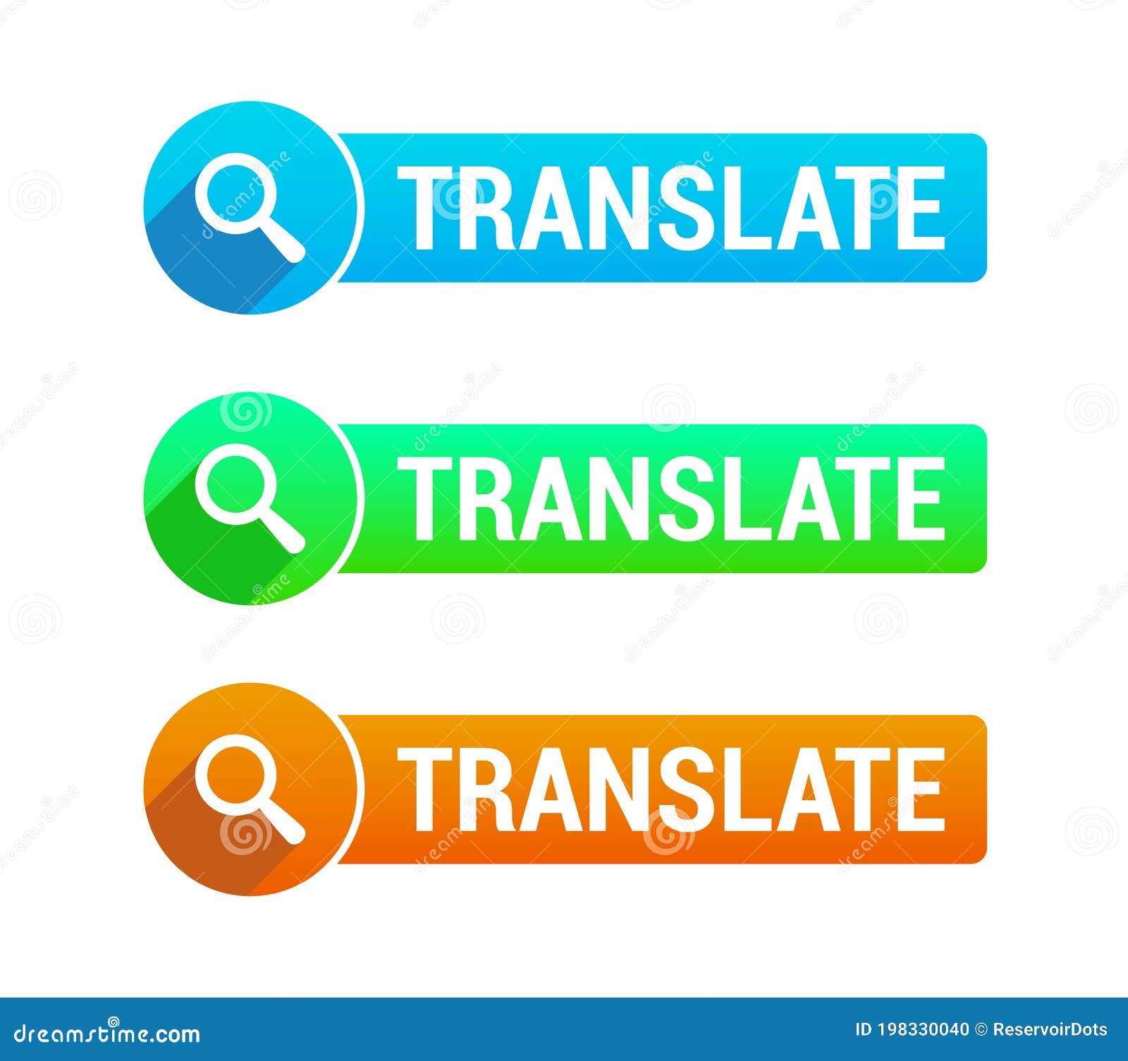 Translate Banner Vector stock vector. Illustration of word - 198330040