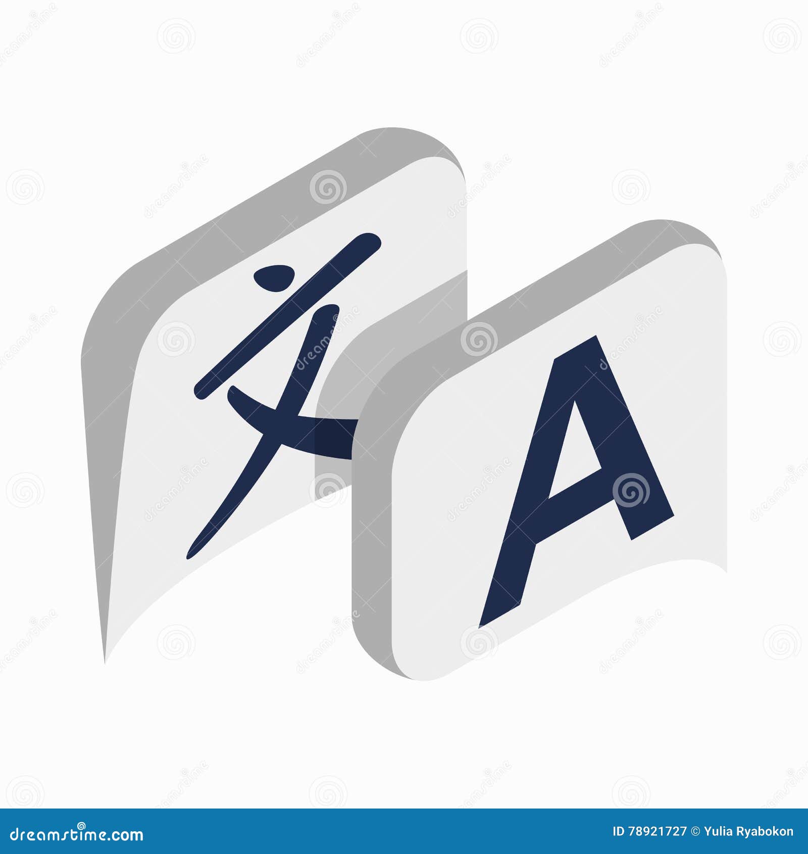 Translate Button Icon In Black Style Isolated On White Background ...