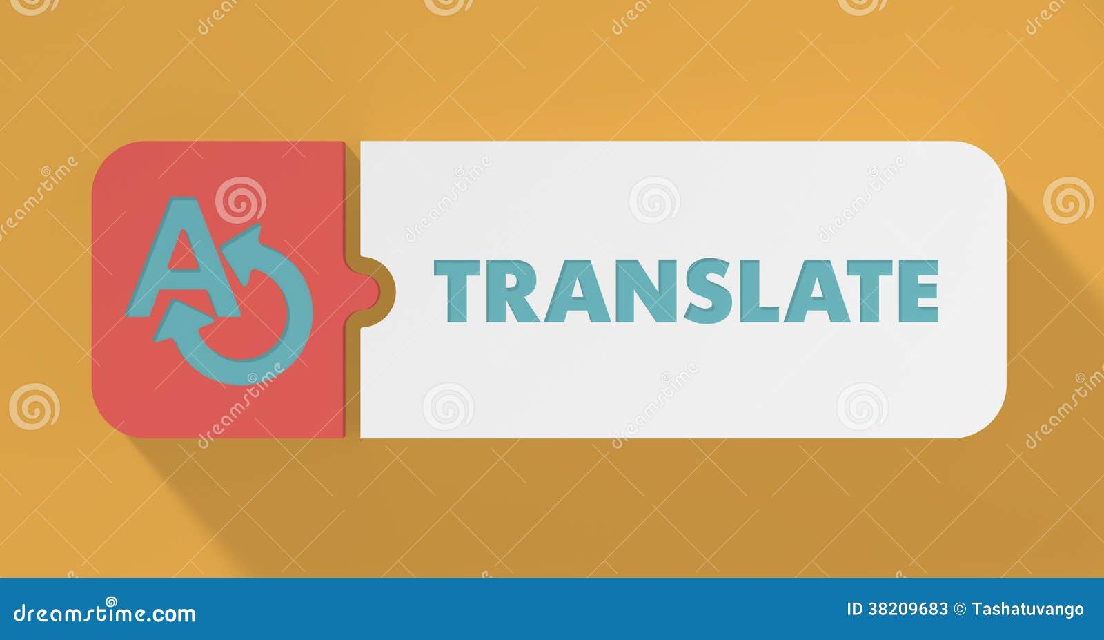 Translate Concept in Flat Design. Stock Illustration - Illustration of ...