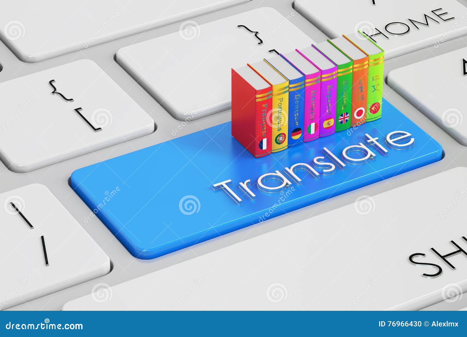 Translate Concept on Keyboard Stock Illustration - Illustration of ...