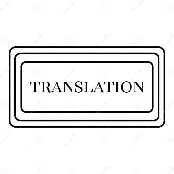 Translation Button Icon, Outline Style Stock Vector - Illustration of ...