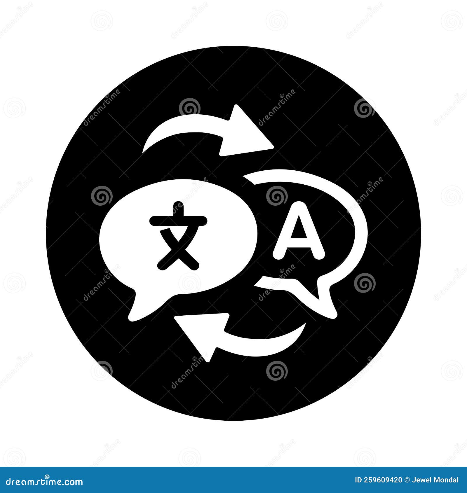 Translation, Convert, Decode Icon. Black Vector Sketch Stock ...