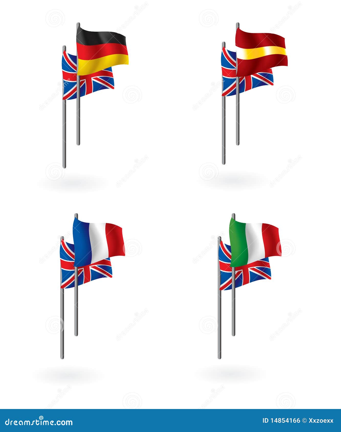 Translation from English Flags Stock Vector - Illustration of icons ...