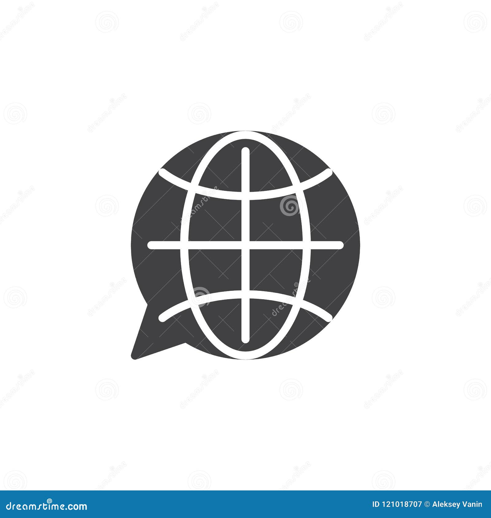 Translation Globe Vector Icon Stock Vector - Illustration of settings ...
