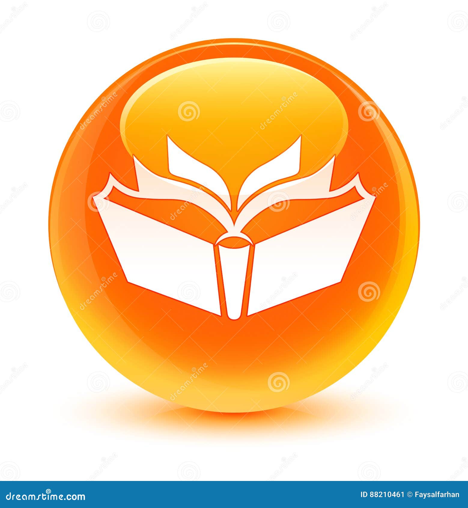 Translation Icon Glassy Orange Round Button Stock Illustration ...