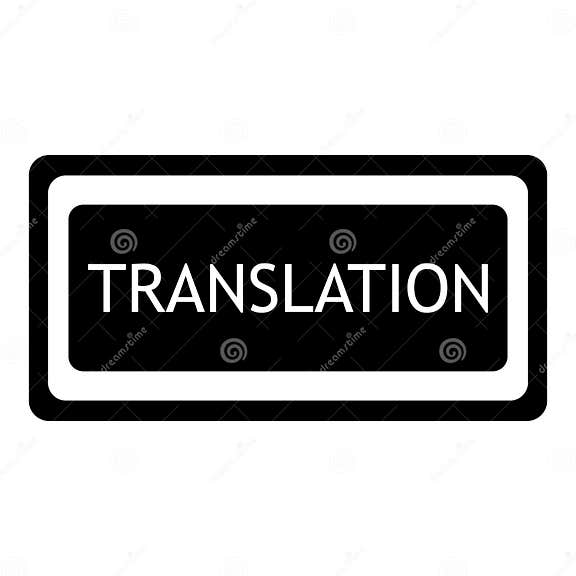Translation Icon, Simple Style Stock Vector - Illustration of object ...