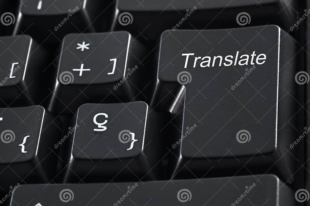 Translation keyboard stock photo. Image of english, french - 20206204