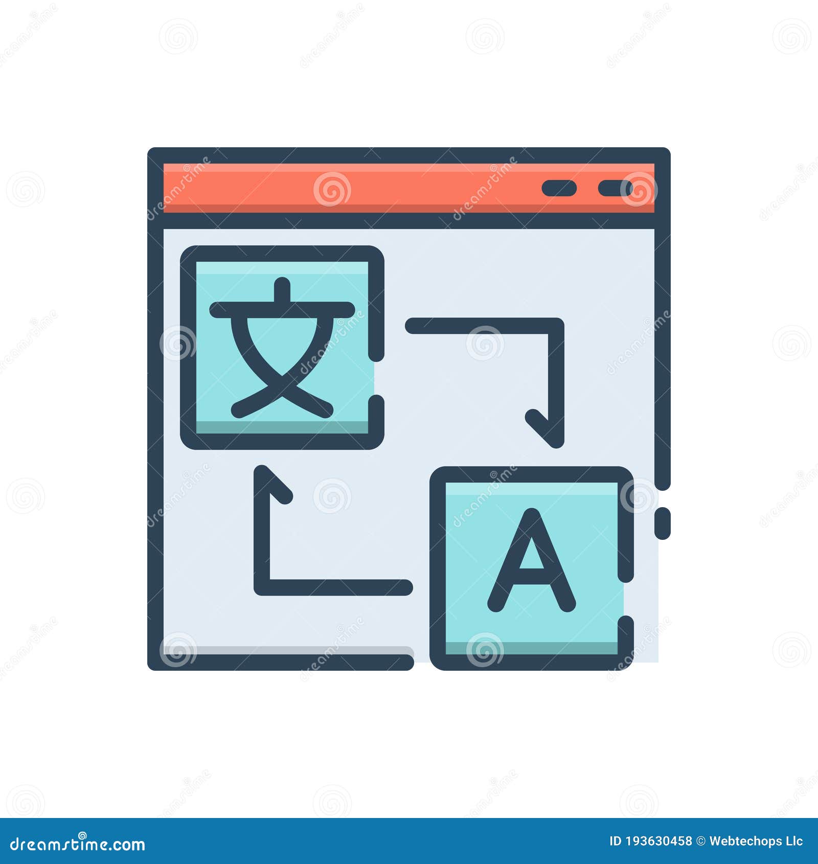 Color Illustration Icon for Translation Localization, Language and ... Color Illustration Icon for Translation Localization, Language and ...