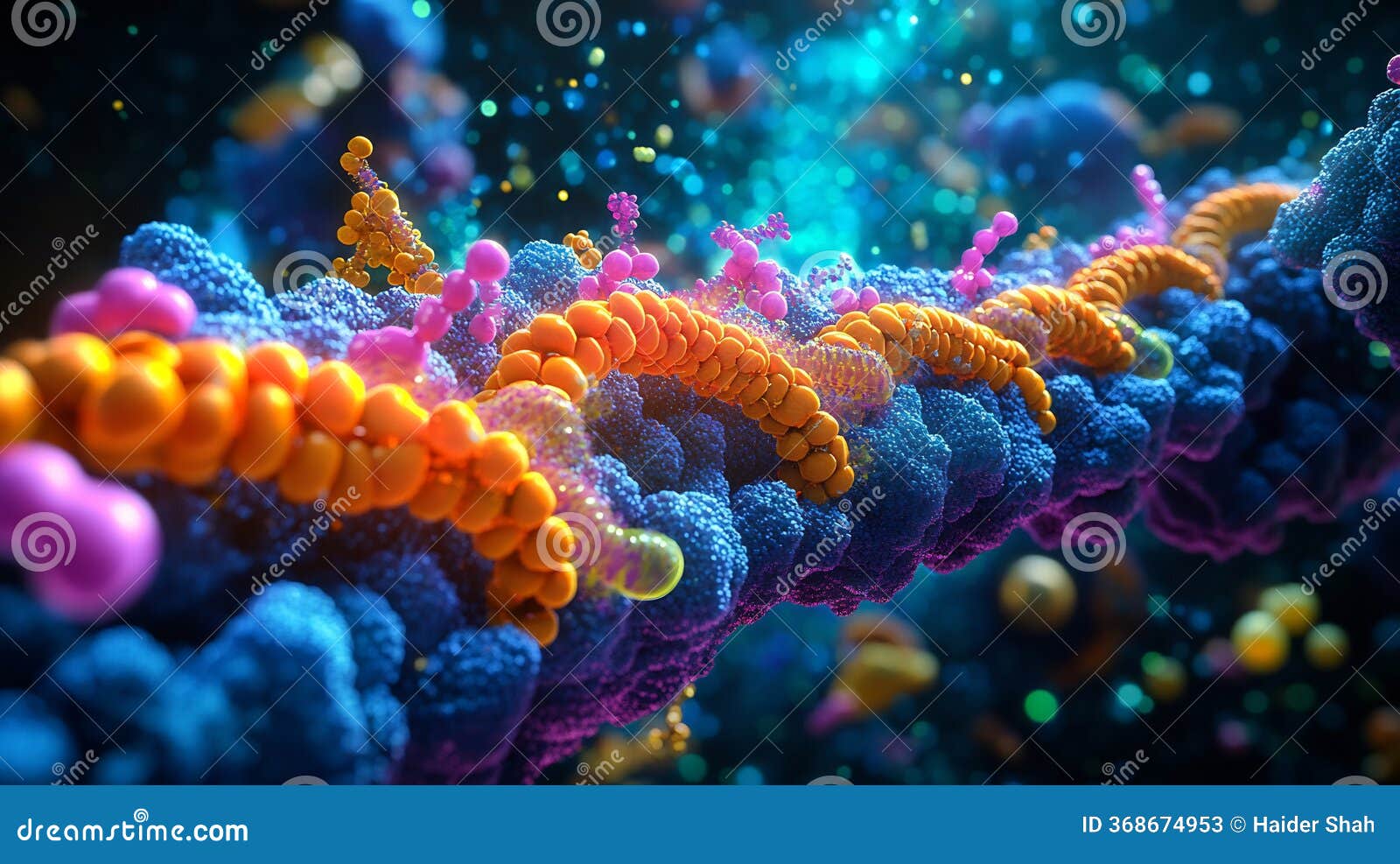 Translation Of Mrna Into A Polypeptide Chain With Ribosomes And Trna In ...