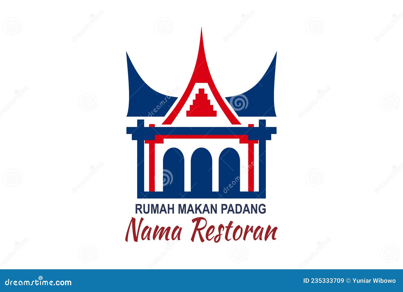 Rumah Makan Padang Aka Traditional Restaurant From Padang, Indonesia ...