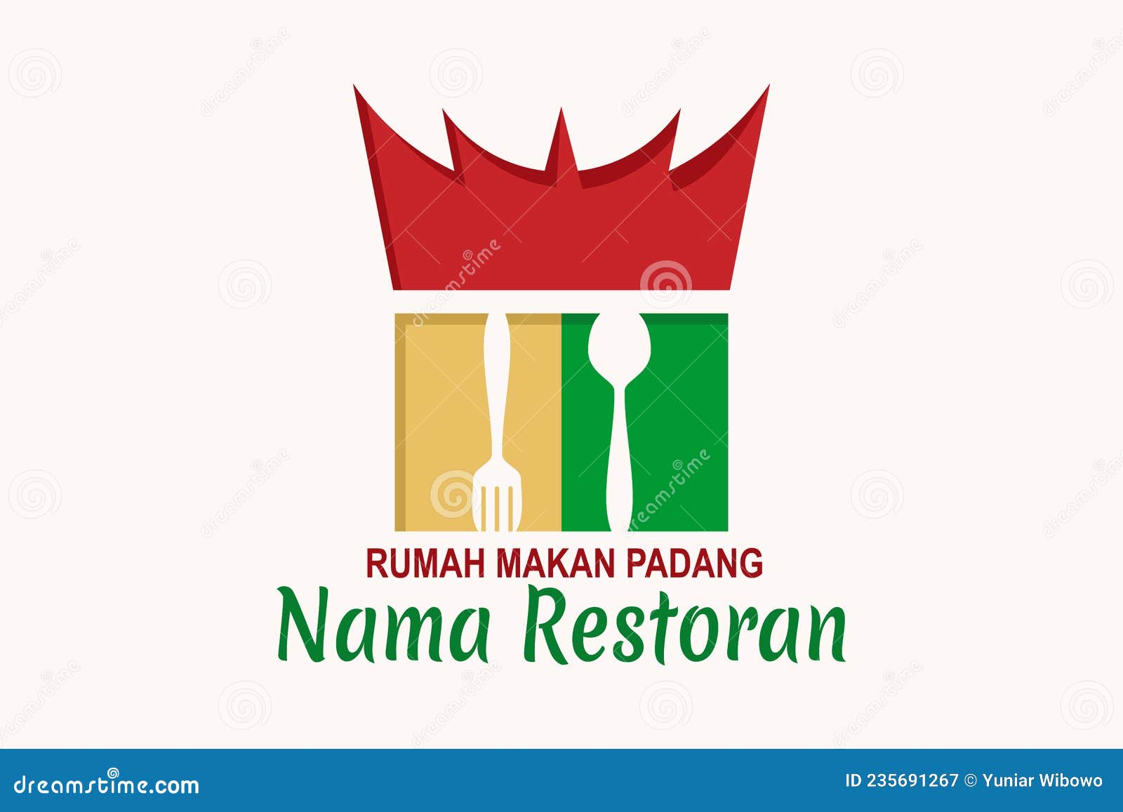 Rumah Makan Padang Aka Traditional Restaurant From Padang, Indonesia ...