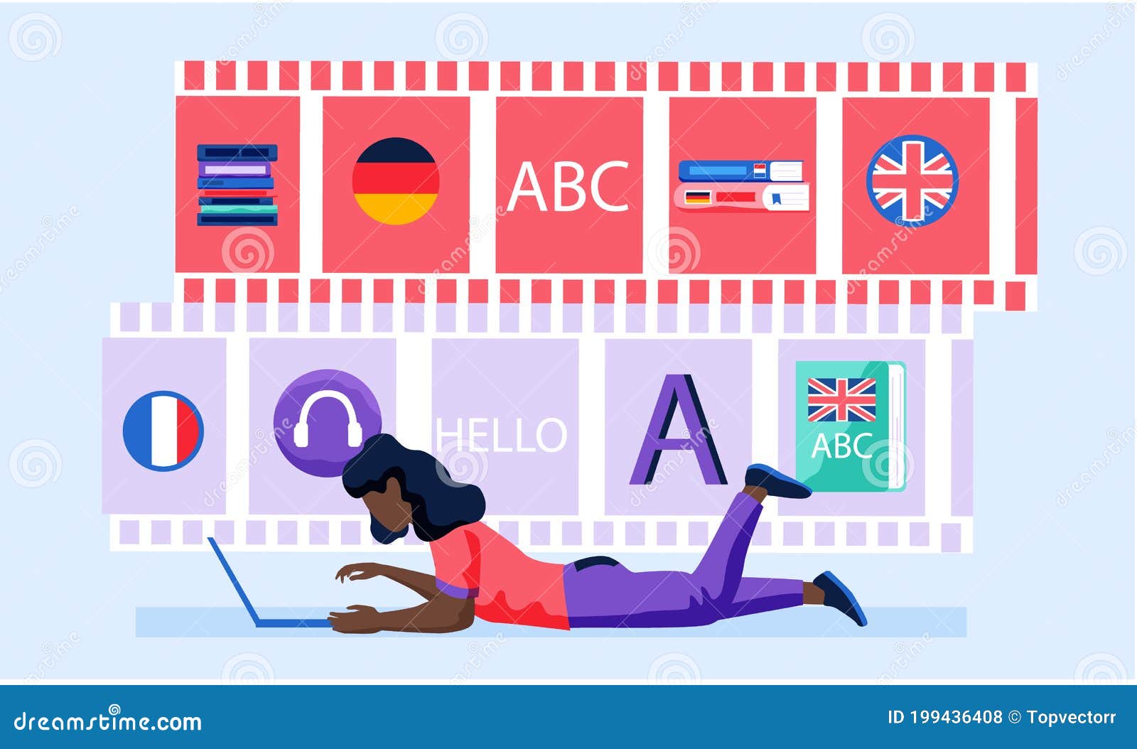 Multilanguage Alphabet Illustration Icon Stock Photo | CartoonDealer ...