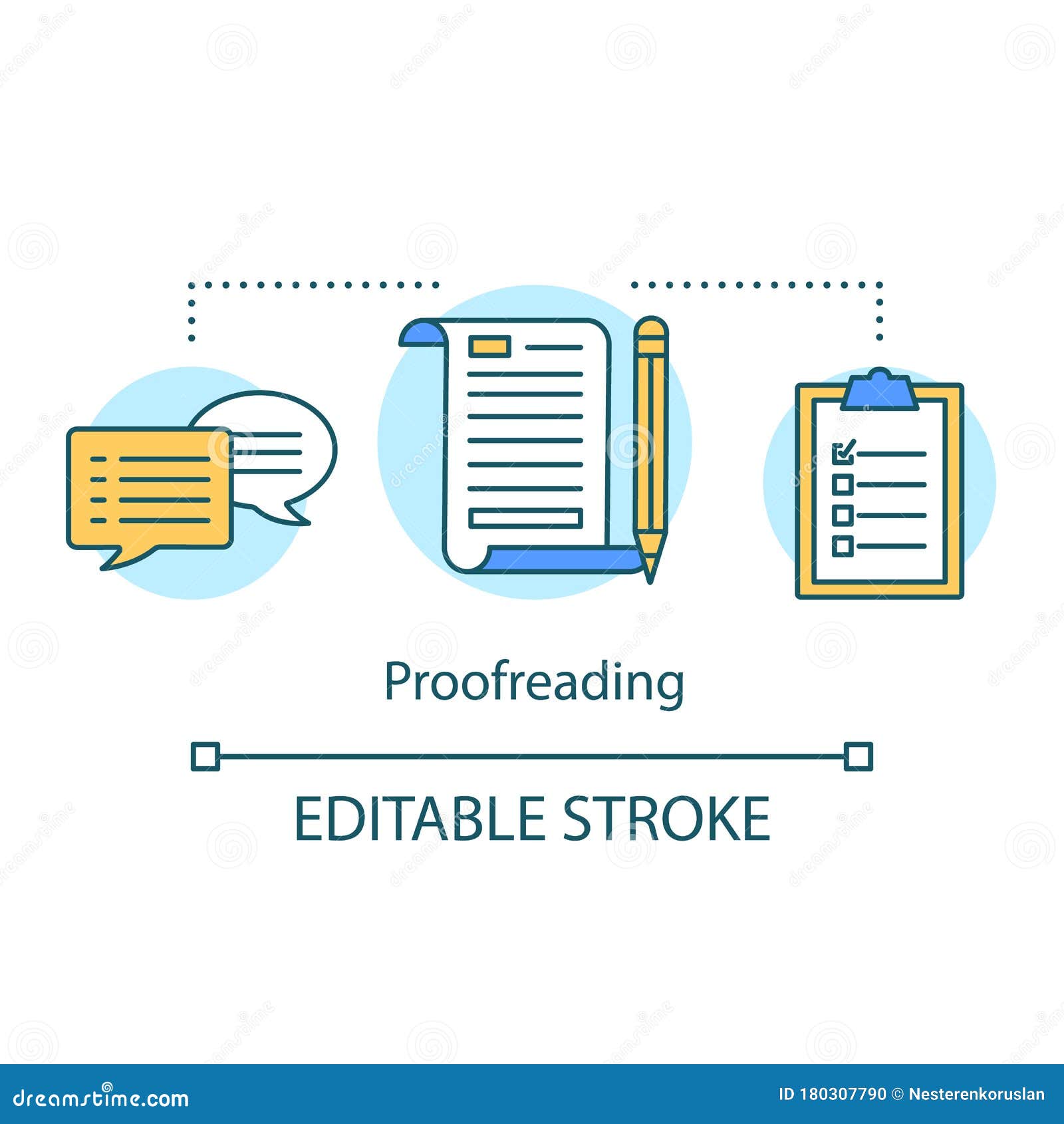 Proofreading Outline Icon. Line Art Vector Stock Image | CartoonDealer ...