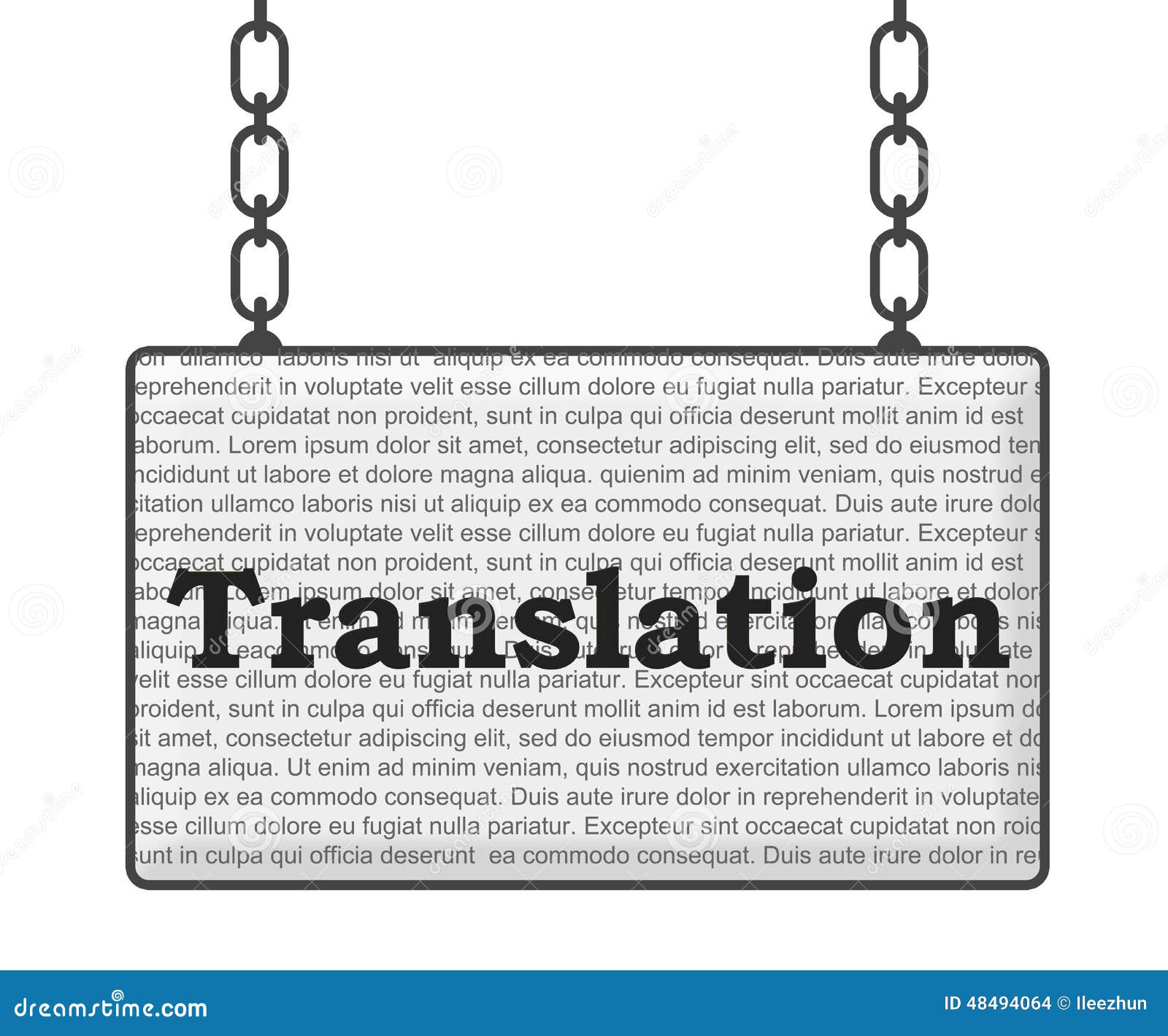 Translation Signboard stock illustration. Illustration of pattern ...