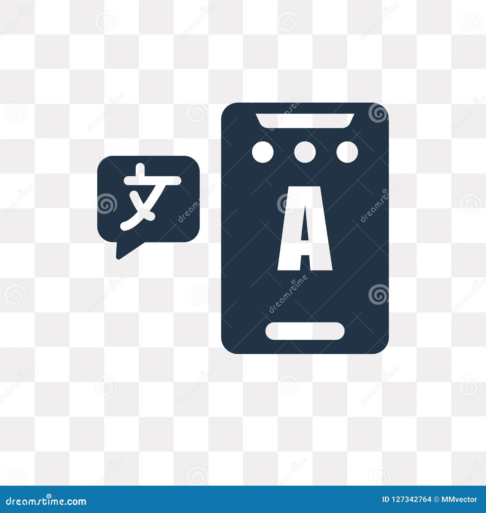 Translation Vector Icon Isolated On Transparent Background, Line ...