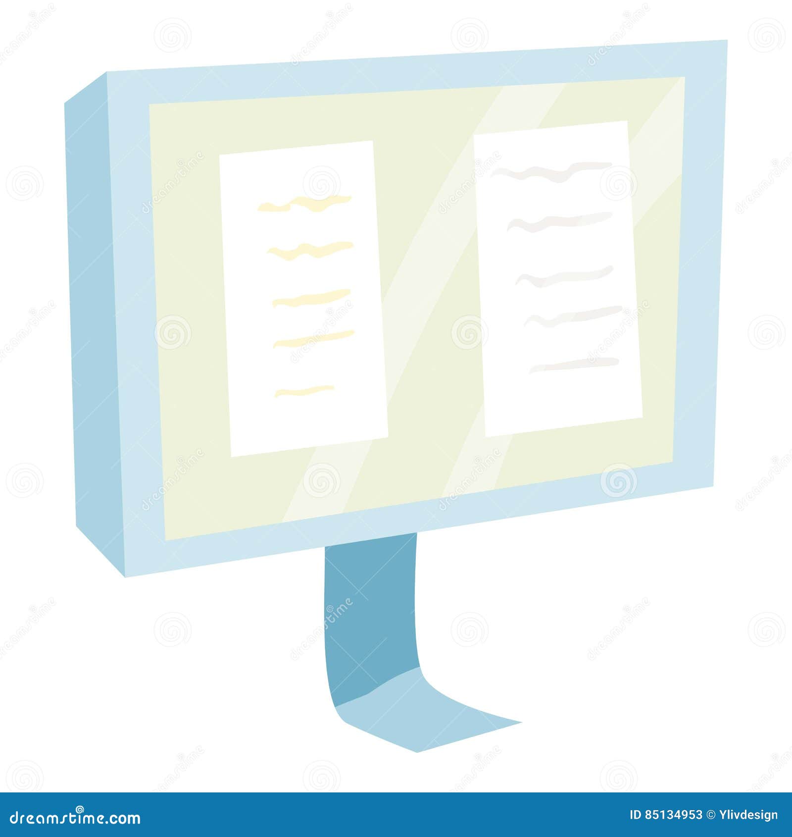 Translator App on the Computer Screen Icon Stock Vector - Illustration ...