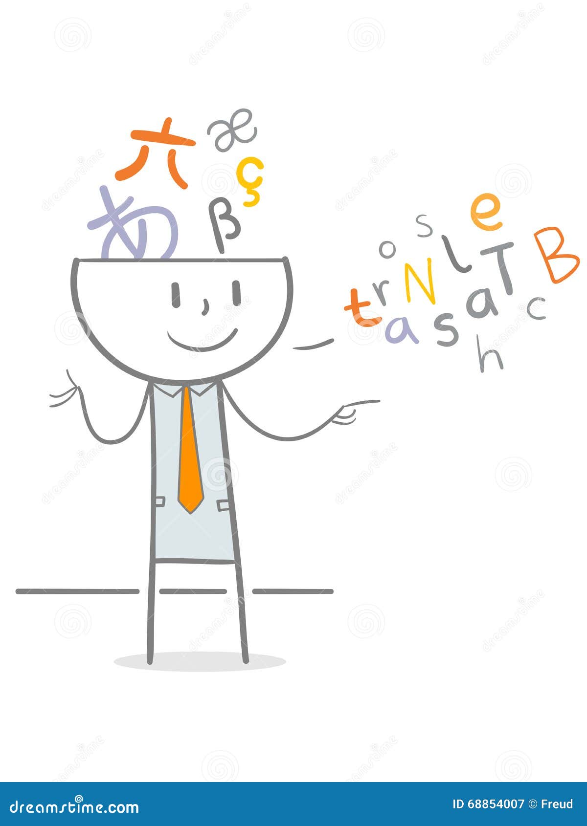 Translator stock vector. Illustration of drawing, foreign - 68854007