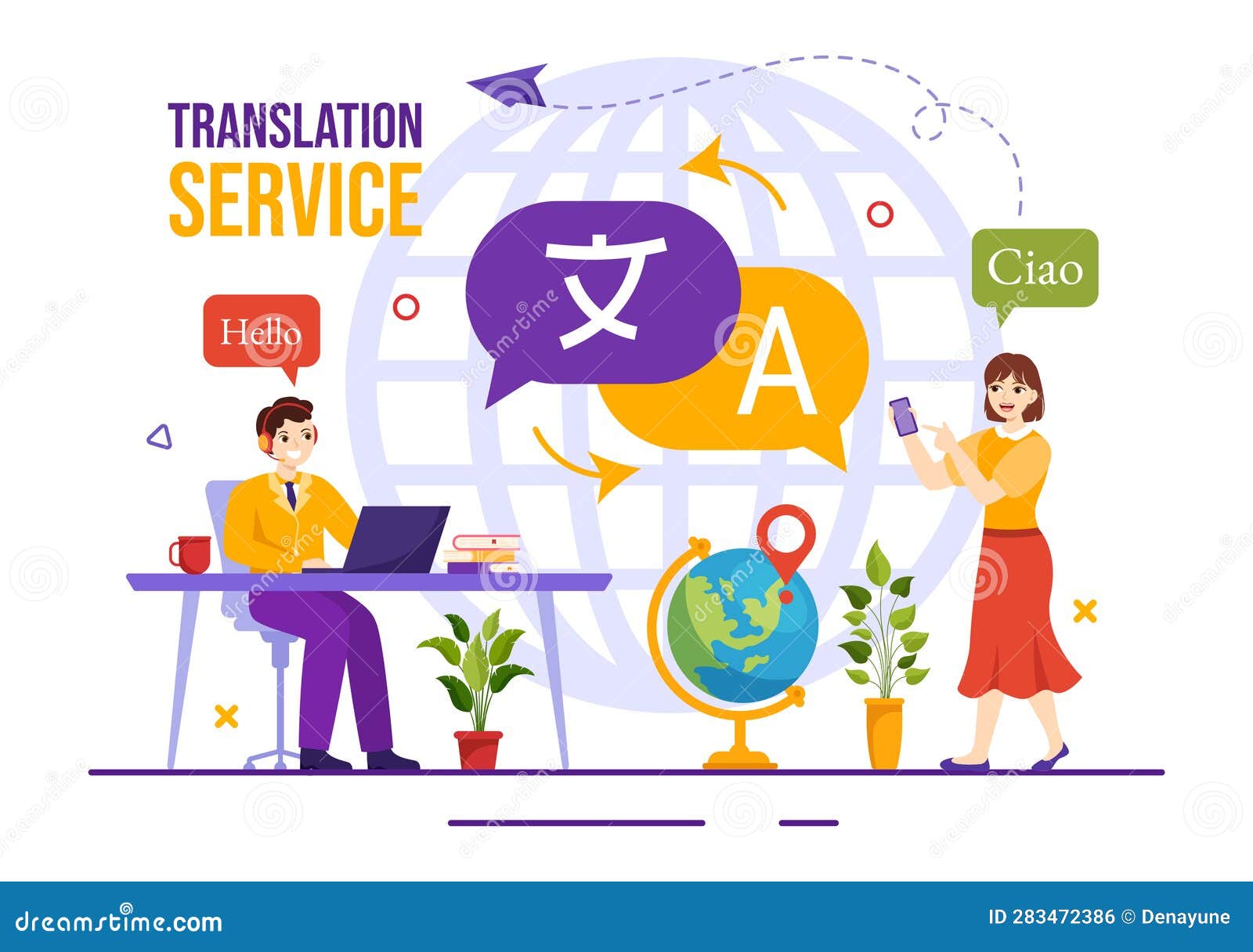 Multilanguage Alphabet Illustration Icon Stock Photo | CartoonDealer ...