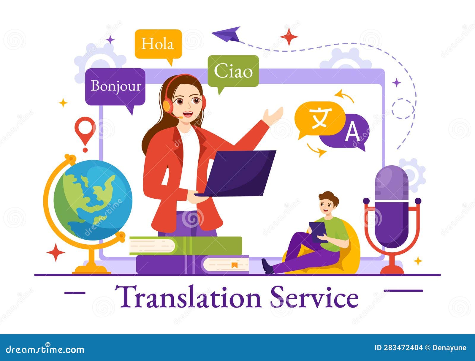 Multilanguage Alphabet Illustration Icon Stock Photo | CartoonDealer ...