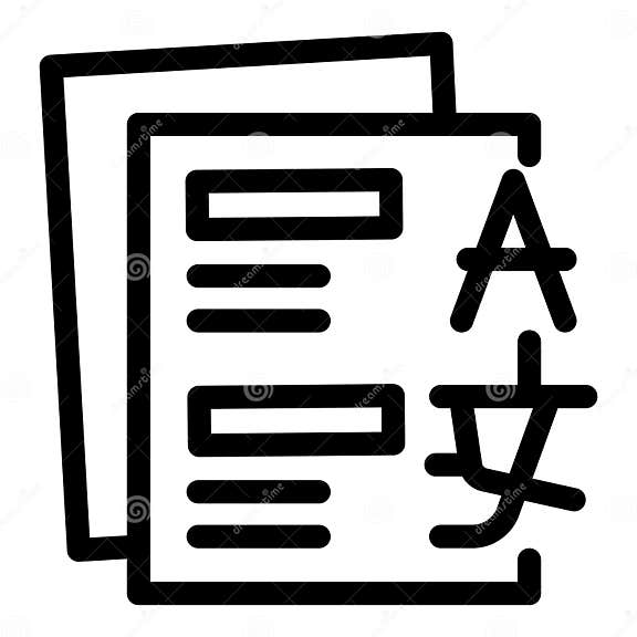 Translator Working on Translation of Foreign Language Text with ...