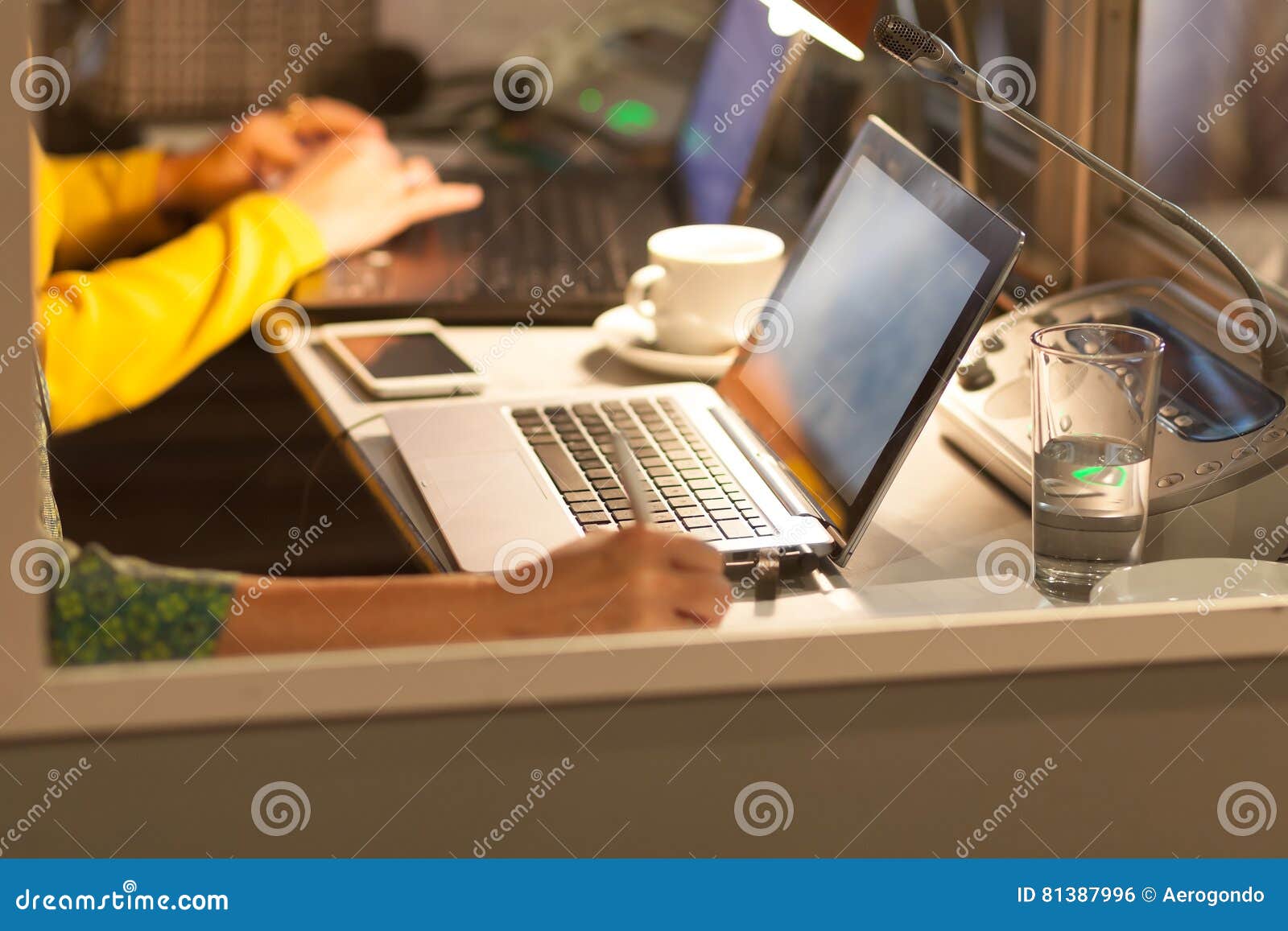 Translators cubicle stock photo. Image of businessman - 81387996