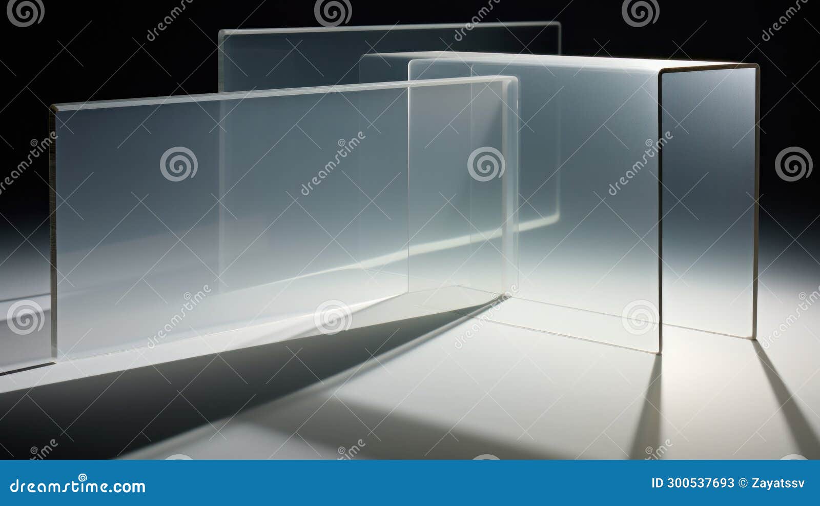 Translucency, Transparency and Lighting Concept. Simple Geometric ...