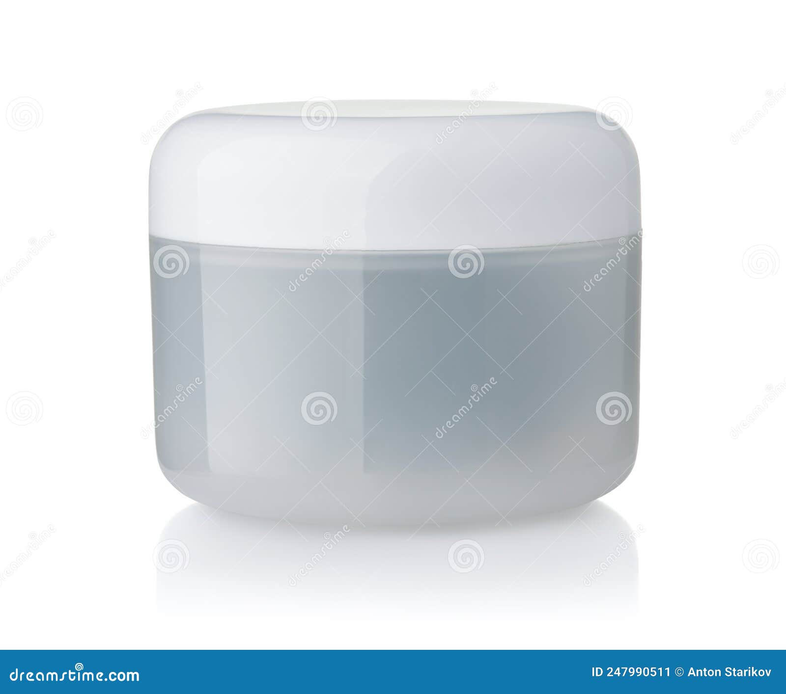 Translucent Blank Plastic Cosmetics Container Stock Image - Image of ...
