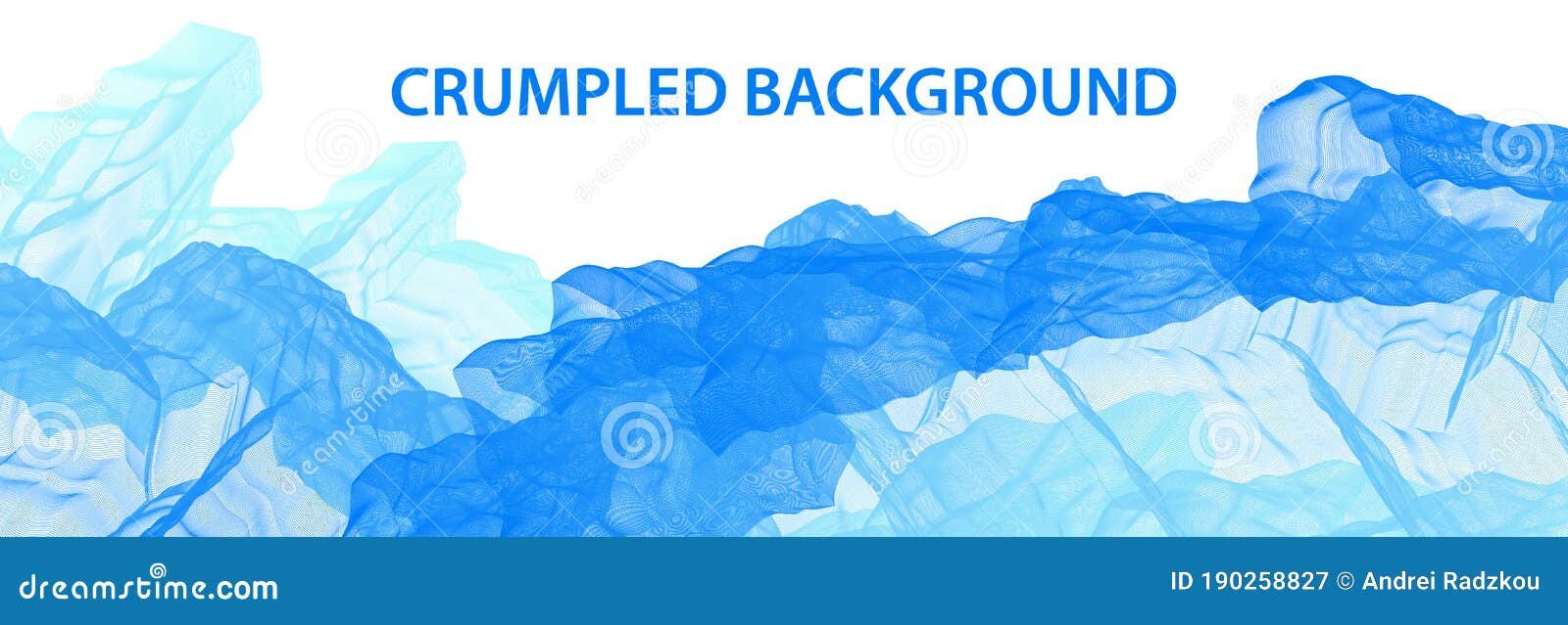 Translucent Blue Crumpled Background, Subtle Vector Graphics Stock ...