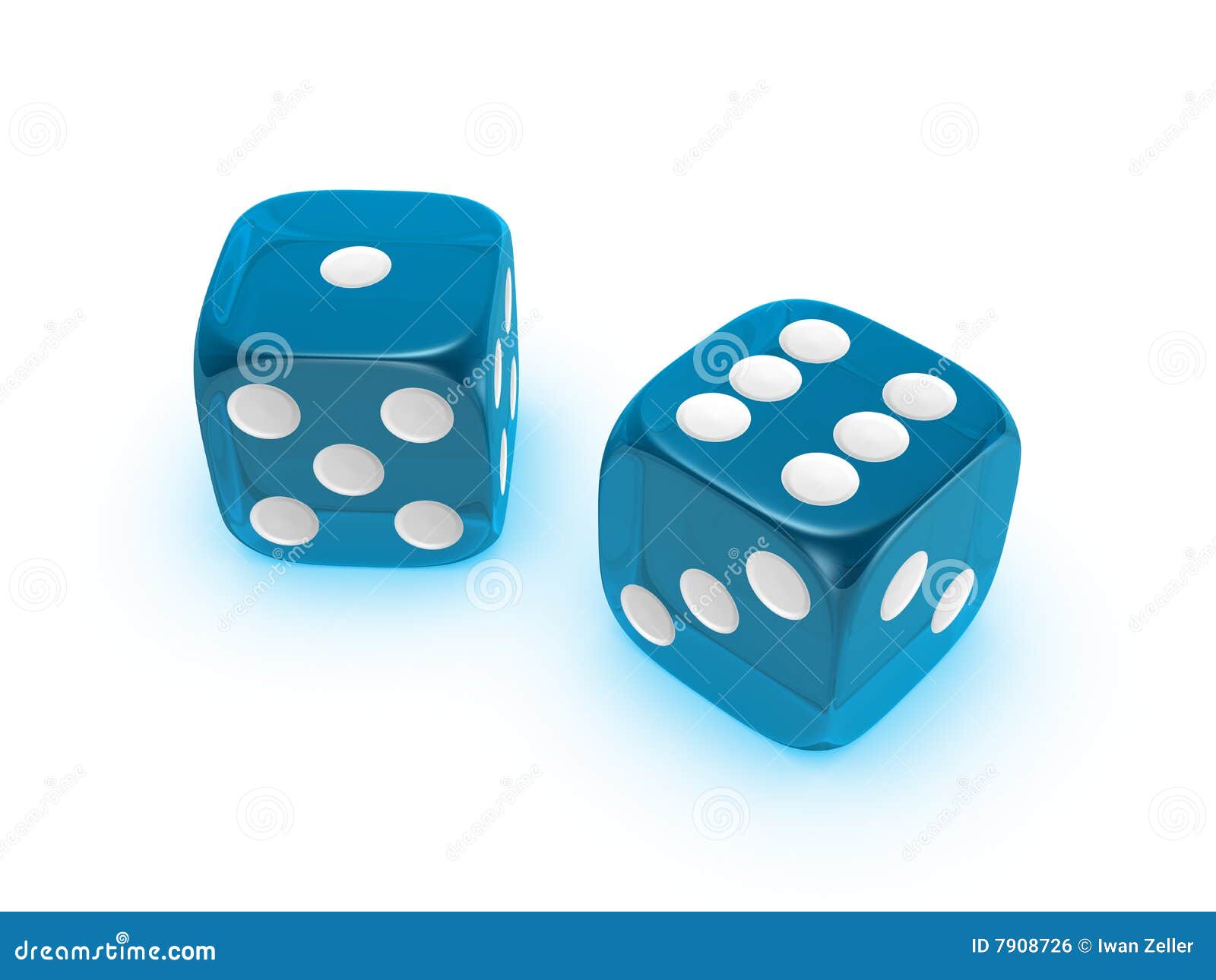 Blue Dice Background