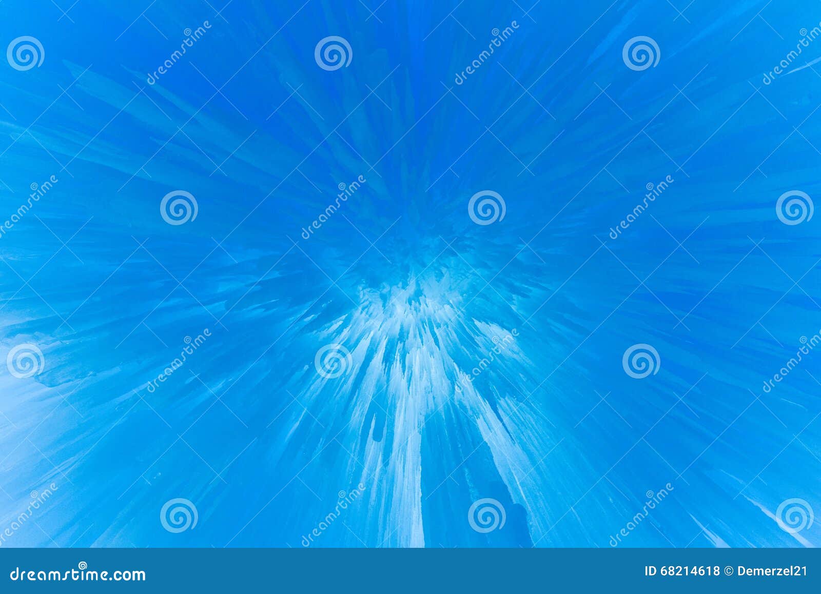 Translucent Blue Ice Castle Stock Photo - Image of cold, scenery: 68214618