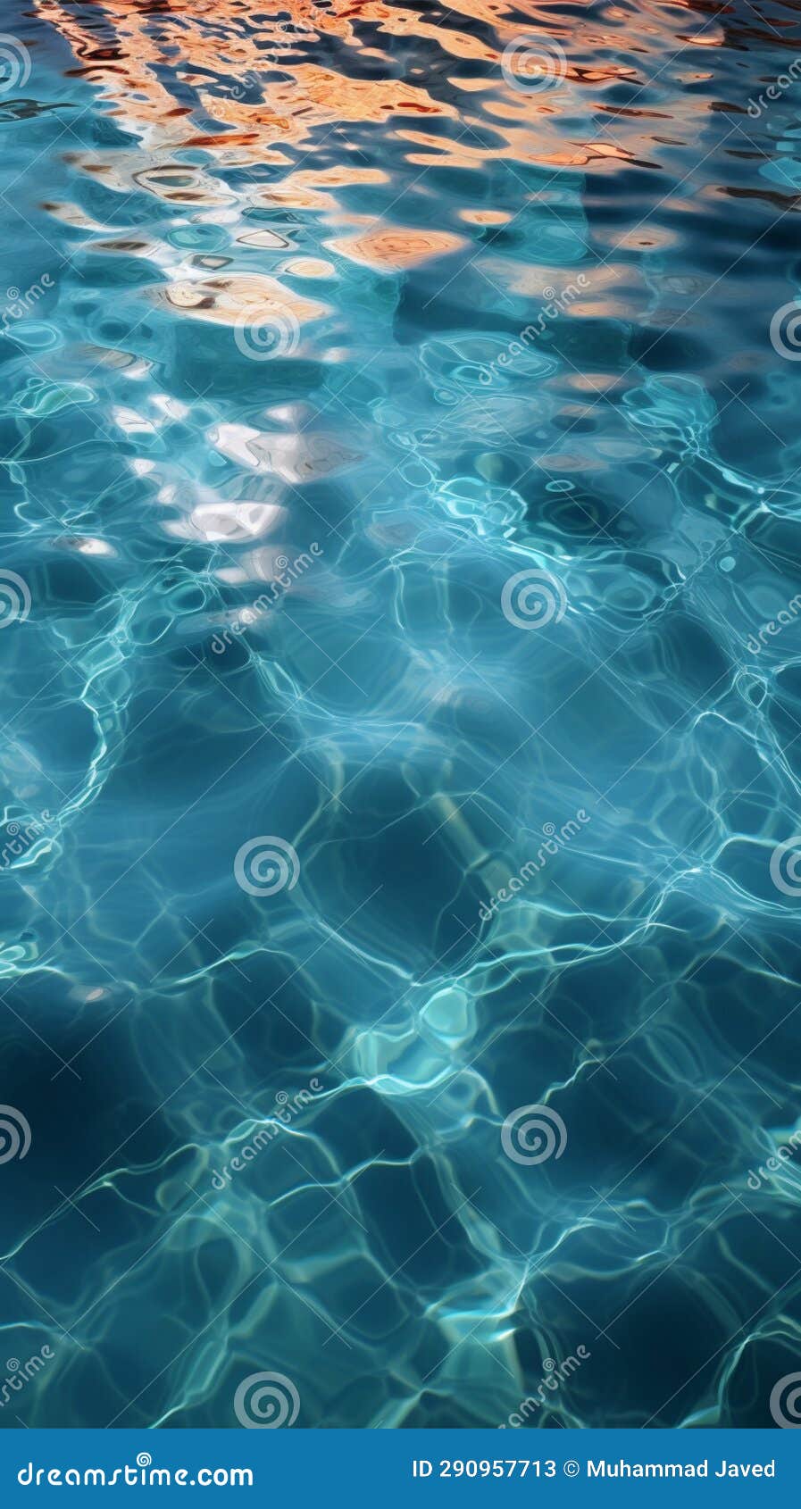 Translucent Blue Pool Bottom Texture Stock Illustration - Illustration ...