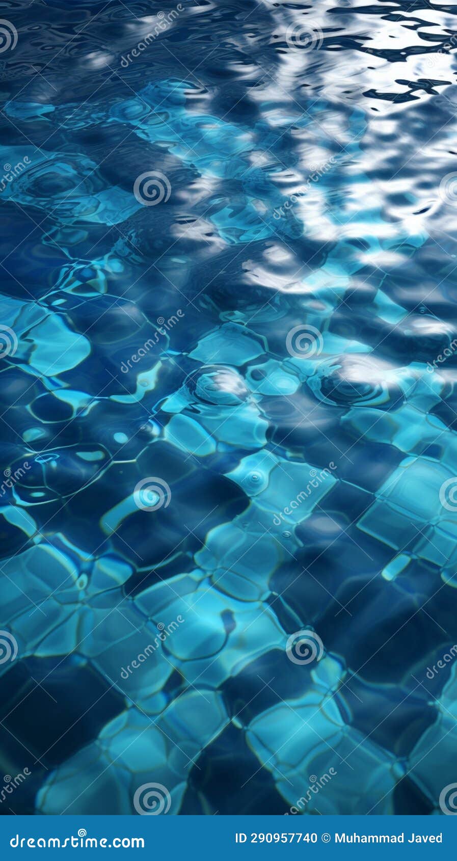 Translucent Blue Pool Bottom Texture Stock Illustration - Illustration ...