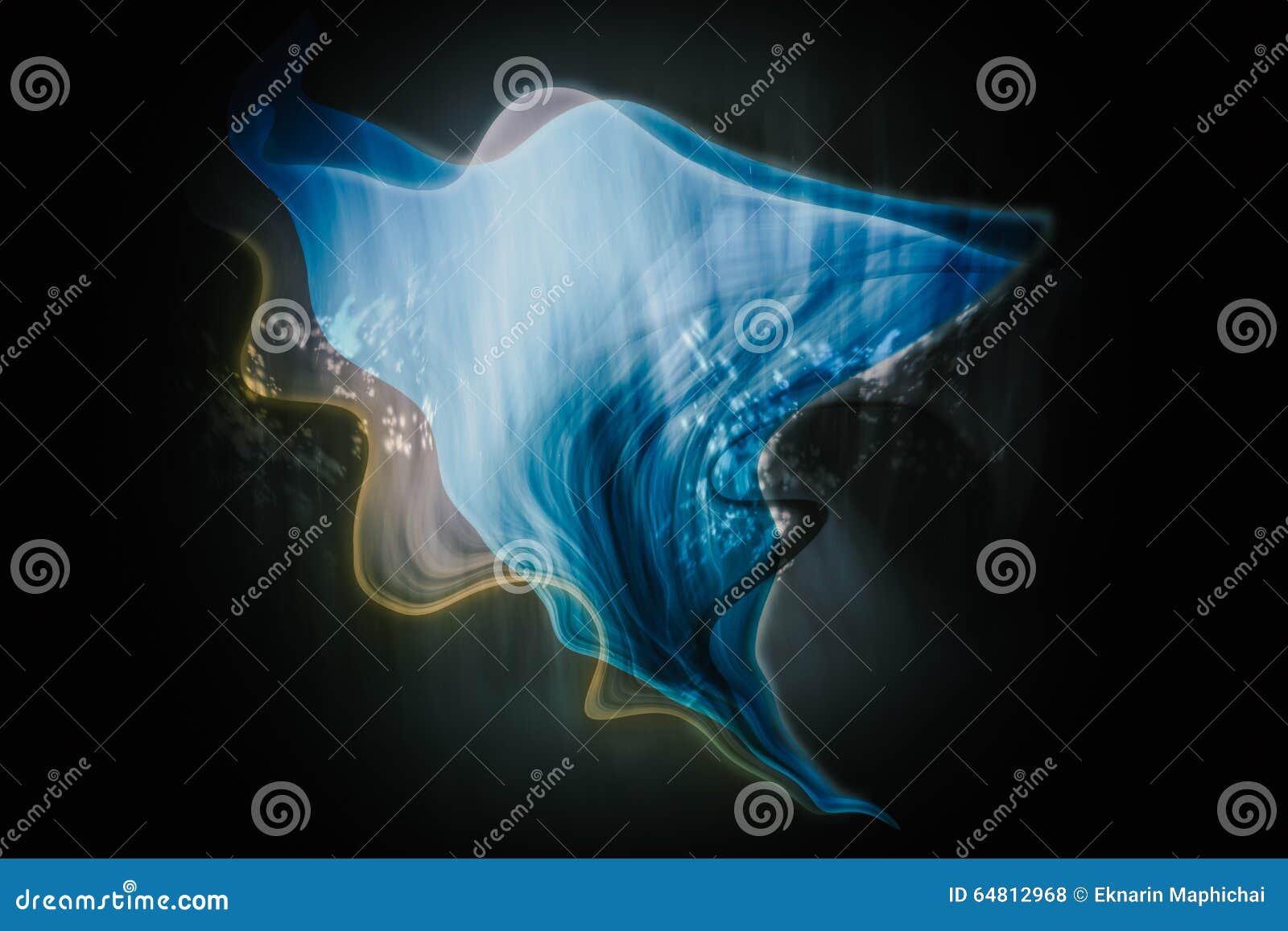 Translucent Blue Shape Scene Abstract Background Stock Illustration ...