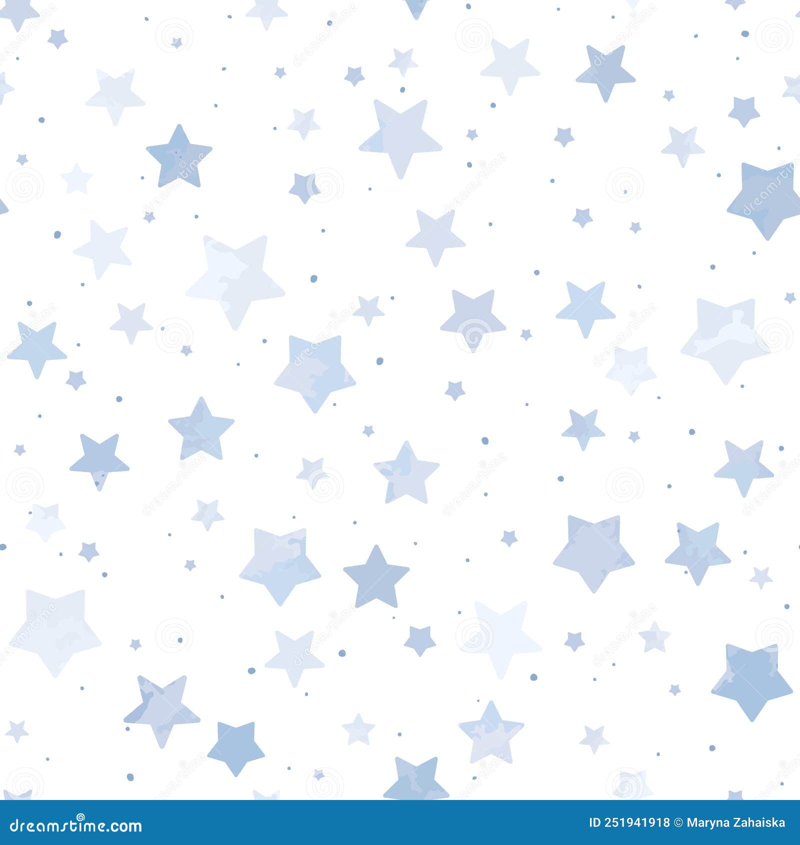 Blue Stars on White Background. Stock Vector - Illustration of ...