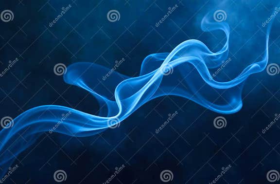 Translucent Blue Waves Flow Smoothly, Creating a Calming Visual Effect ...