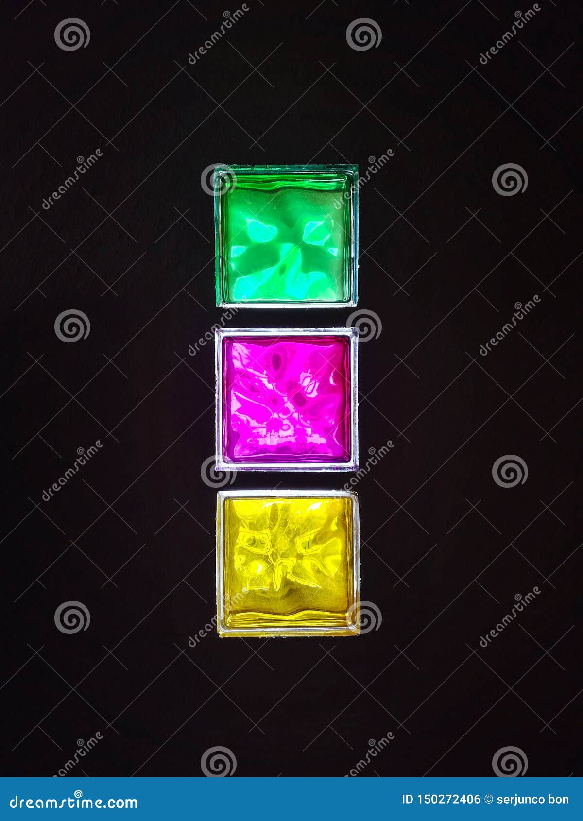 Translucent Bricks that Let Light Pass through with Pink and Yellow ...