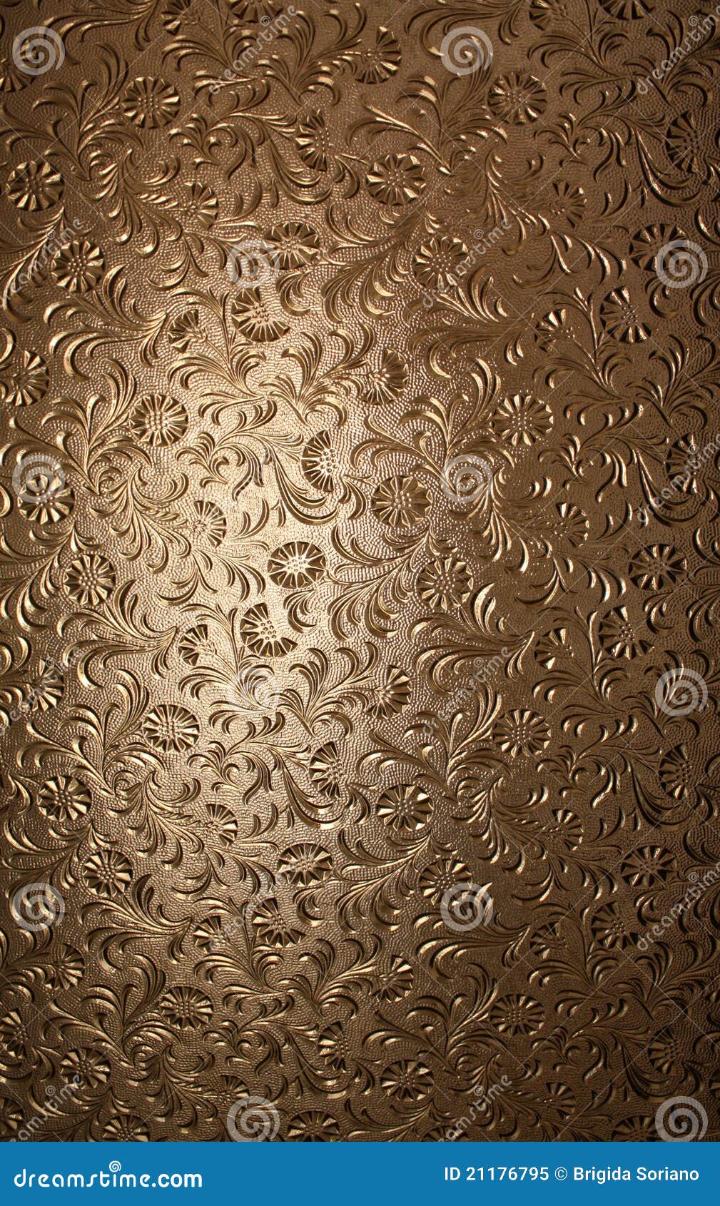 Translucent Brown Glass with Floral Pattern Stock Image - Image of ...