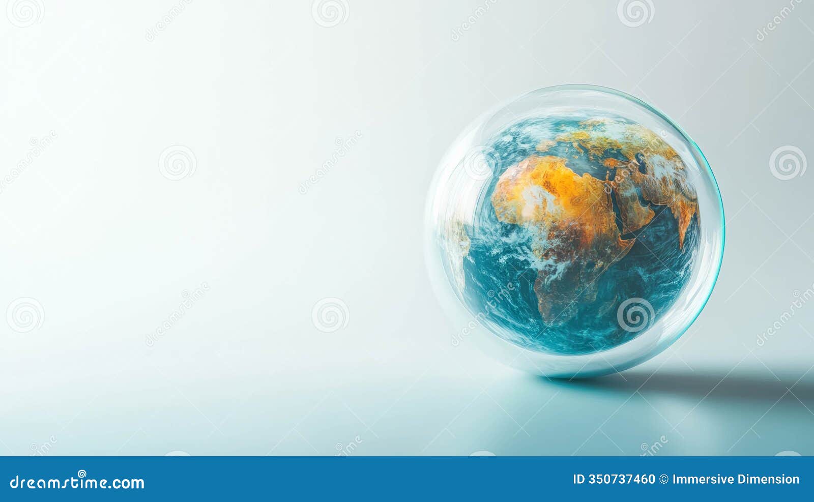 Translucent Bubble Encapsulating Earth-Like Planet with Realistic ...