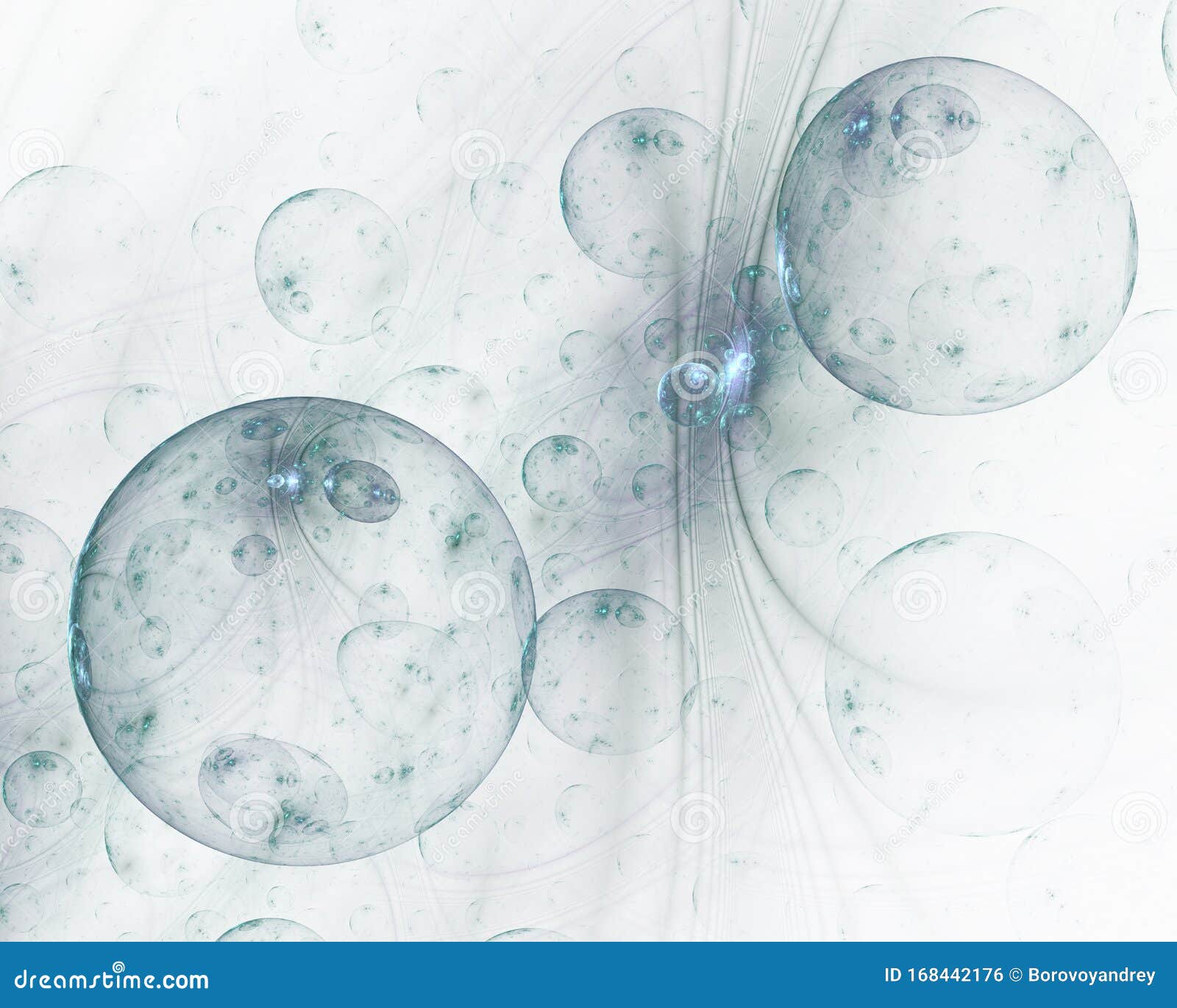 Translucent, Bubbles Texture with Glow. Bright, Multicolored Bunches of ...