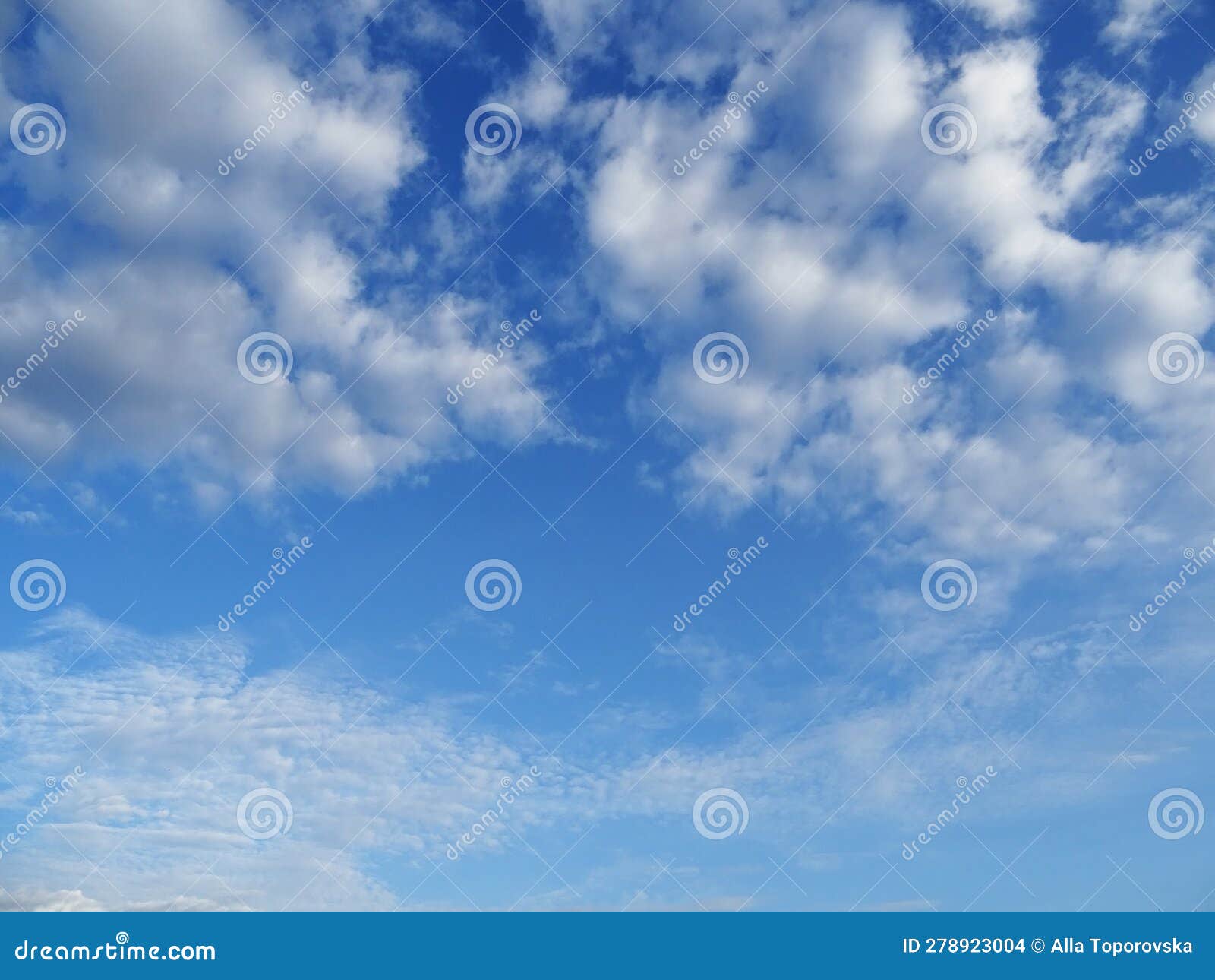 Clouds in a Bright Blue Sky, Clouds for Rain Stock Photo - Image of ...