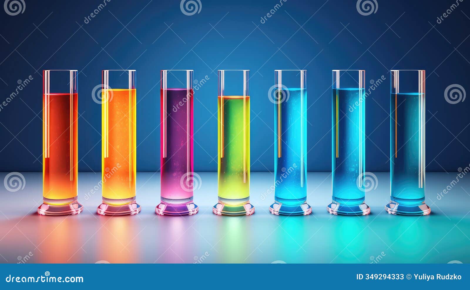 Translucent Colored Cylinders: a Vibrant Display of Laboratory ...